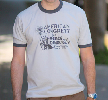 Congress for Peace and Democracy T-Shirt - Retro Campaigns
