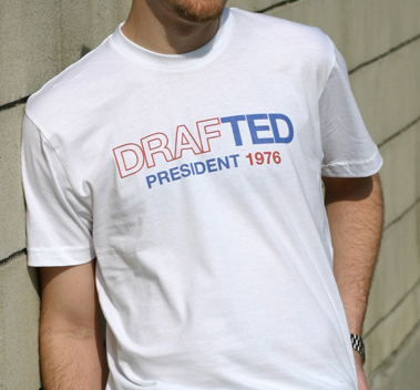 Ted Kennedy 'DrafTED' 1976 Presidential Campaign T-Shirt - Retro Campaigns